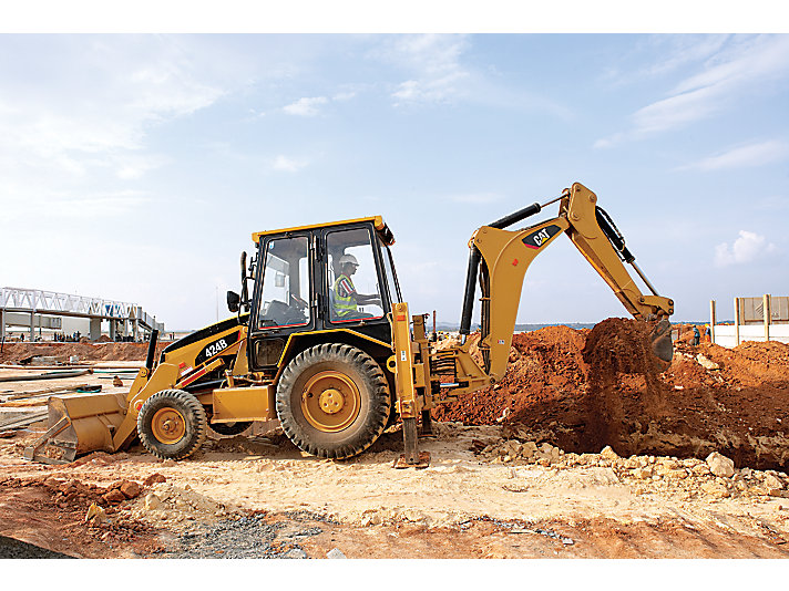 Caterpillar 424B Backhoe Loader Specs & Dimensions (2017 - 2019 ...