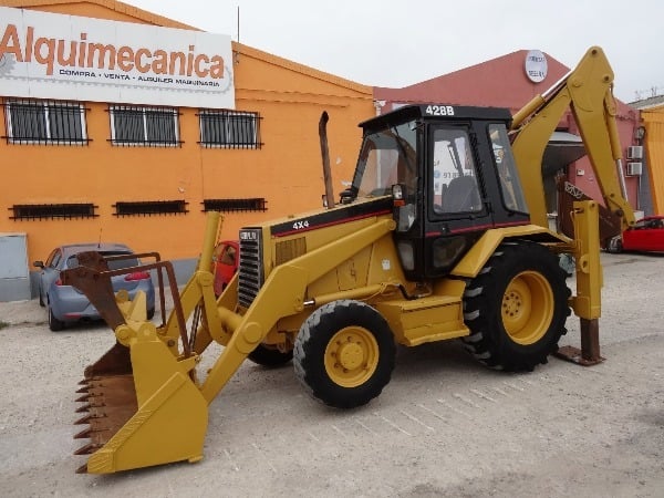 Caterpillar 428 B 4x4 Tele Backhoe Loader Specs & Dimensions (1992 ...