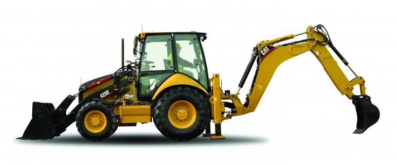 Caterpillar 428E 4x4 Backhoe Loader Specs & Dimensions (2006 - 2011 ...