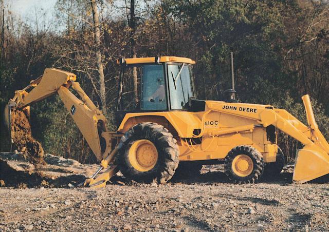 John Deere Construction 710 B Backhoe Loader Specs & Dimensions (1985 ...