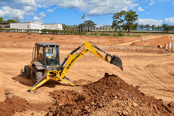 New Holland B90B Backhoe Loader Specs & Dimensions (2022 - 2025 ...