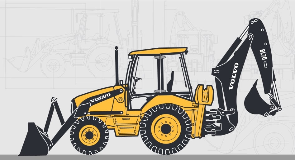 Volvo BL 70 Backhoe Loader Specs & Dimensions (2003 - 2011) | LECTURA Specs