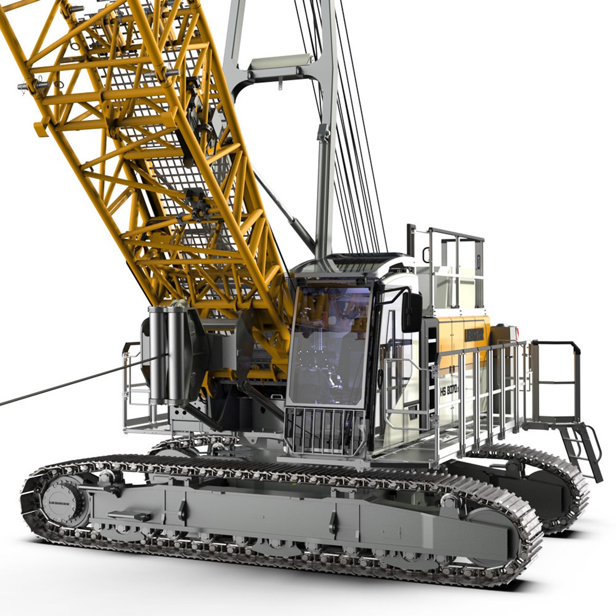 Liebherr HS 8070.1 crane - load chart, specs & dimensions (2020 - 2025 ...