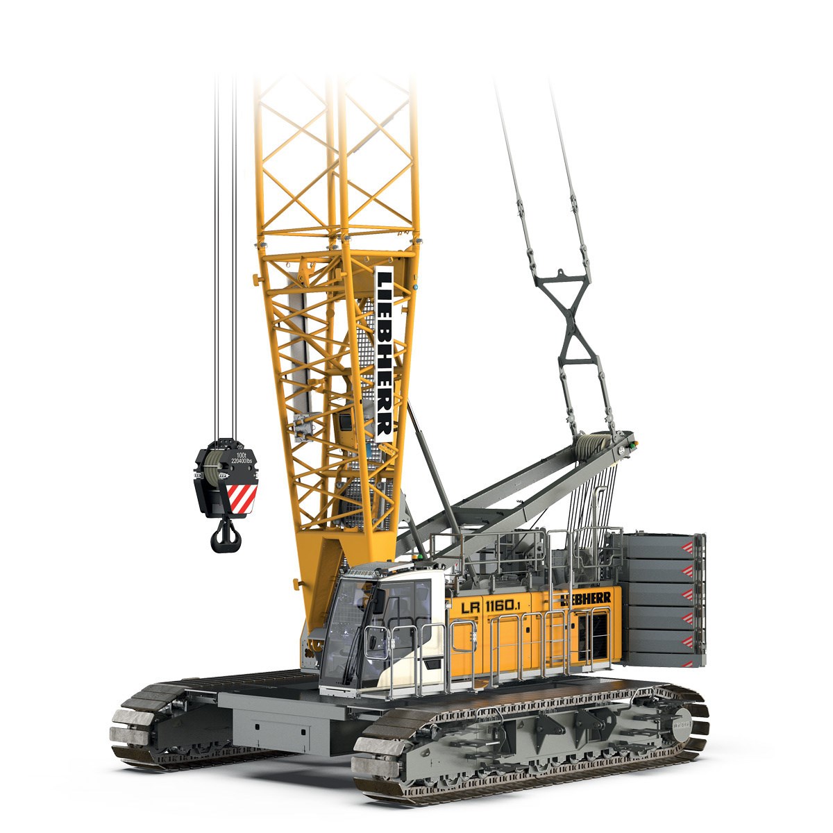 Liebherr LR 1160.1 crane - load chart, specs & dimensions (2019 - 2022 ...