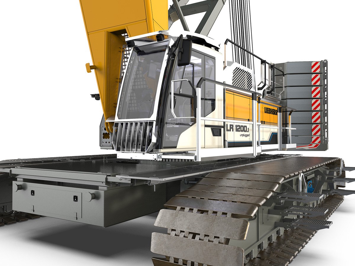 Liebherr LR 1200.1 Unplugged crane - load chart, specs & dimensions ...