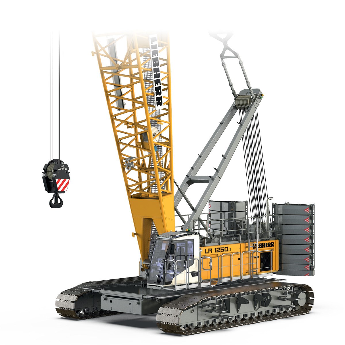 Liebherr LR 1250.1 crane - load chart, specs (2021 - 2022) | LECTURA Specs