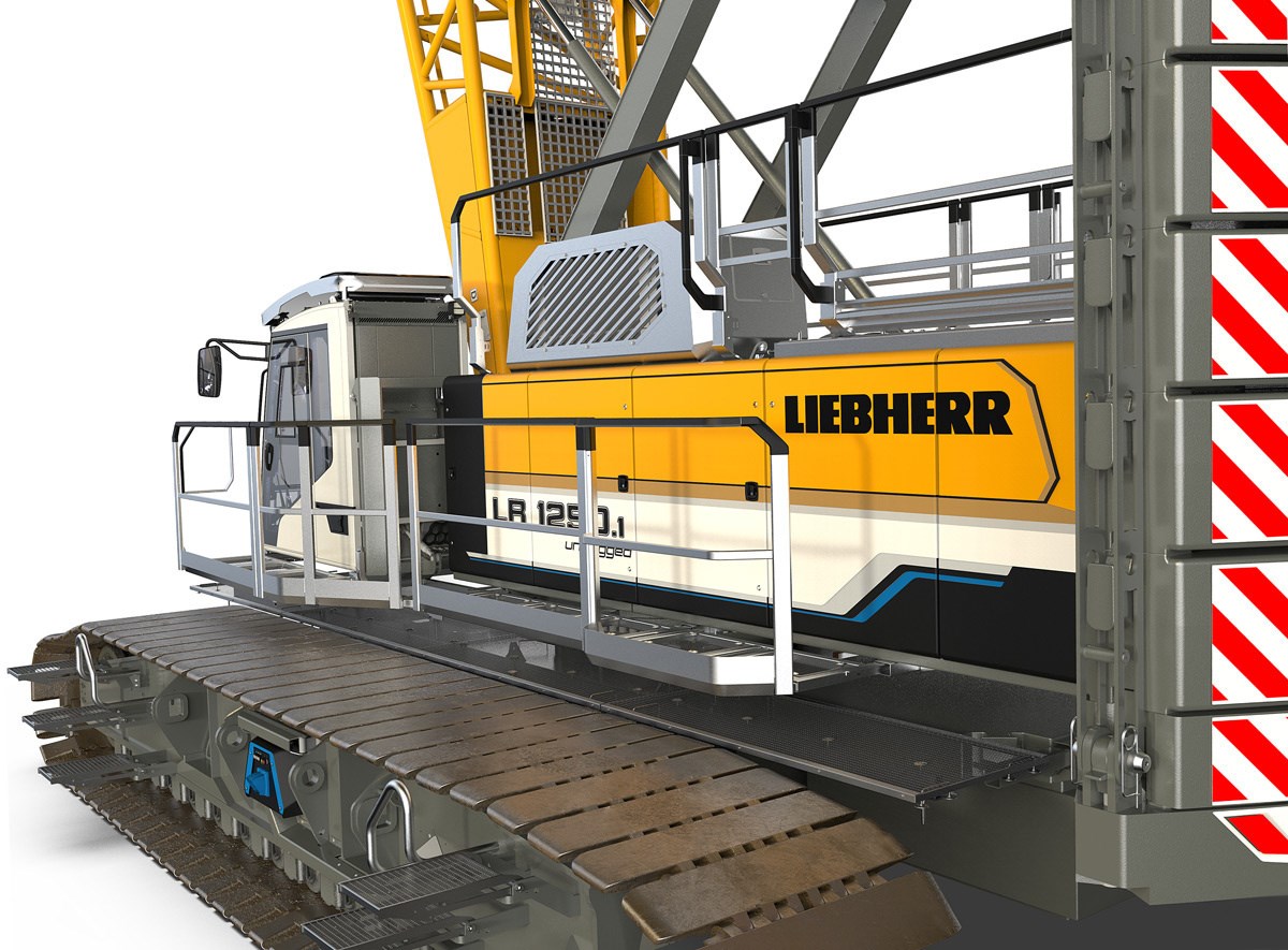 Liebherr LR 1250.1 Unplugged crane - load chart, specs & dimensions ...