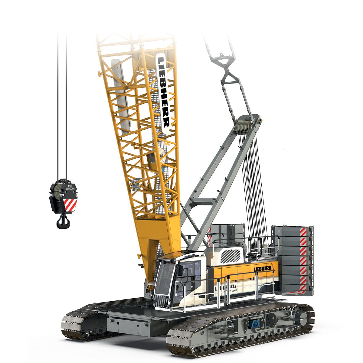 Liebherr LR 1250.1 Unplugged crane - load chart, specs & dimensions ...