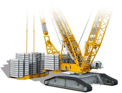Liebherr LR 13000 crane - load chart, specs & dimensions (2018 - 2025 ...