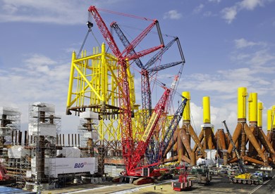 Liebherr LR 1750/2 crane - load chart, specs & dimensions (2017 - 2025 ...