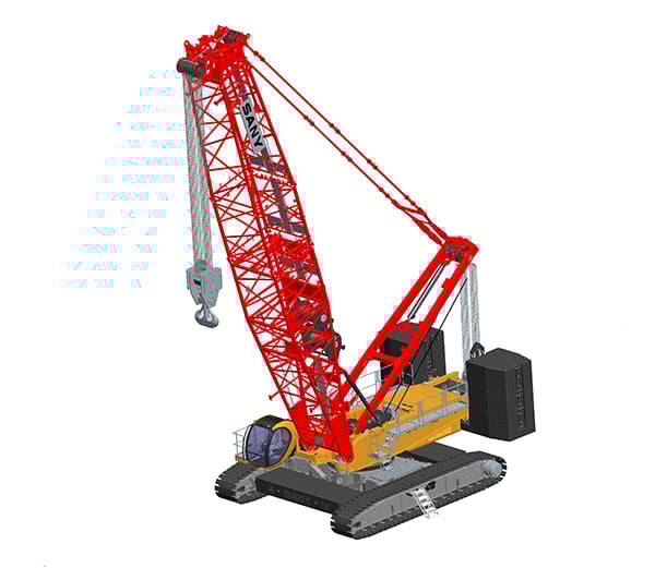 Sany SCC2800A crane - load chart, specs & dimensions (2020 - 2025 ...