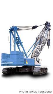 Hitachi Sumitomo SCX 2000 crane - load chart, specs & dimensions (2003 ...