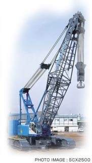 Hitachi Sumitomo SCX 2500 crane - load chart, specs & dimensions (2004 ...