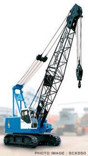 Hitachi Sumitomo SCX 550 crane - load chart, specs & dimensions (2003 ...