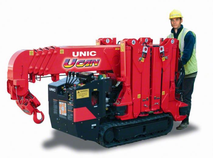 UNIC URW 295 crane - load chart, specs & dimensions (2005 - 2025 ...