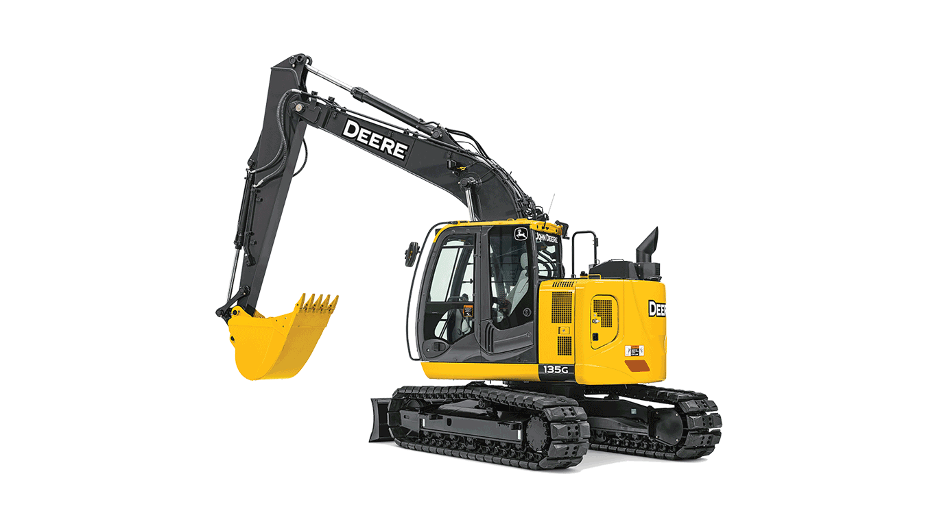 John Deere Construction 135G excavator specs & dimensions (2017 - 2025 ...
