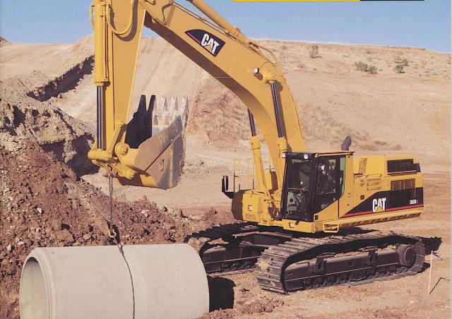 Caterpillar 365B excavator specs & dimensions (2000 - 2007) | Diggers ...