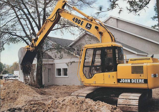 John Deere Construction 490E excavator specs & dimensions (1995 - 2021 ...