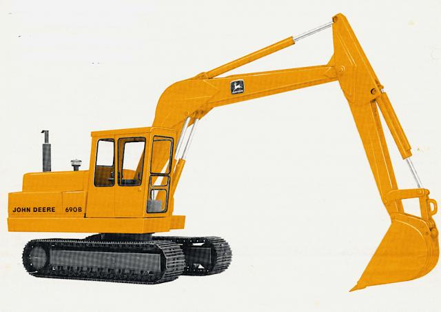 John Deere Construction 690B excavator specs & dimensions (1979 - 1984 ...
