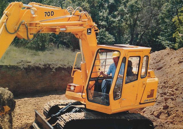John Deere Construction 70D excavator specs & dimensions (1987 - 2021 ...