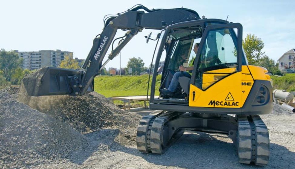 Mecalac 712 MC excavator specs & dimensions (2007 - 2014) | Diggers ...