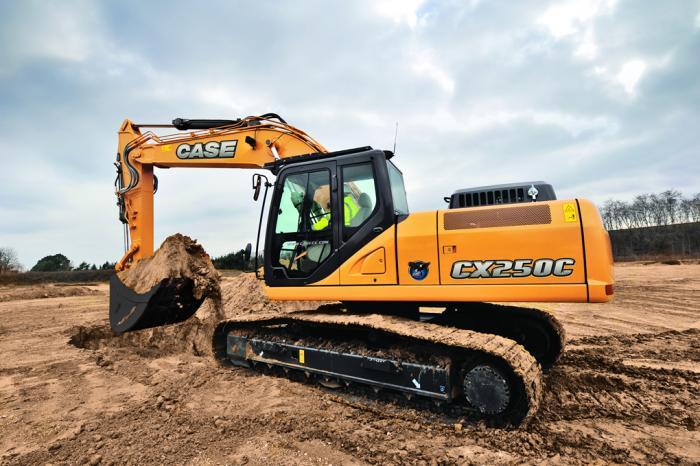 Case CX 250 C LC LongReach excavator specs & dimensions (2012 - 2014 ...