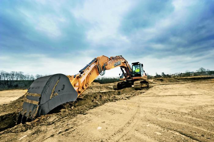 Case CX 350 C LC Mono excavator specs & dimensions (2011 - 2014 ...