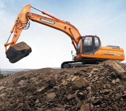 Doosan DX 255 N LC excavator specs & dimensions (2007 - 2013) | Diggers ...