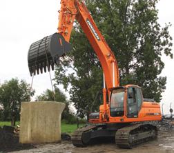 Doosan DX 255 N LC excavator specs & dimensions (2007 - 2013) | Diggers ...