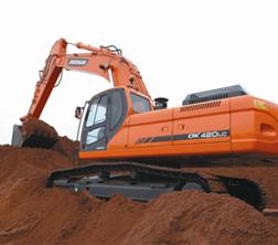 Doosan DX 420 LC excavator specs & dimensions (2006 - 2013) | Diggers ...