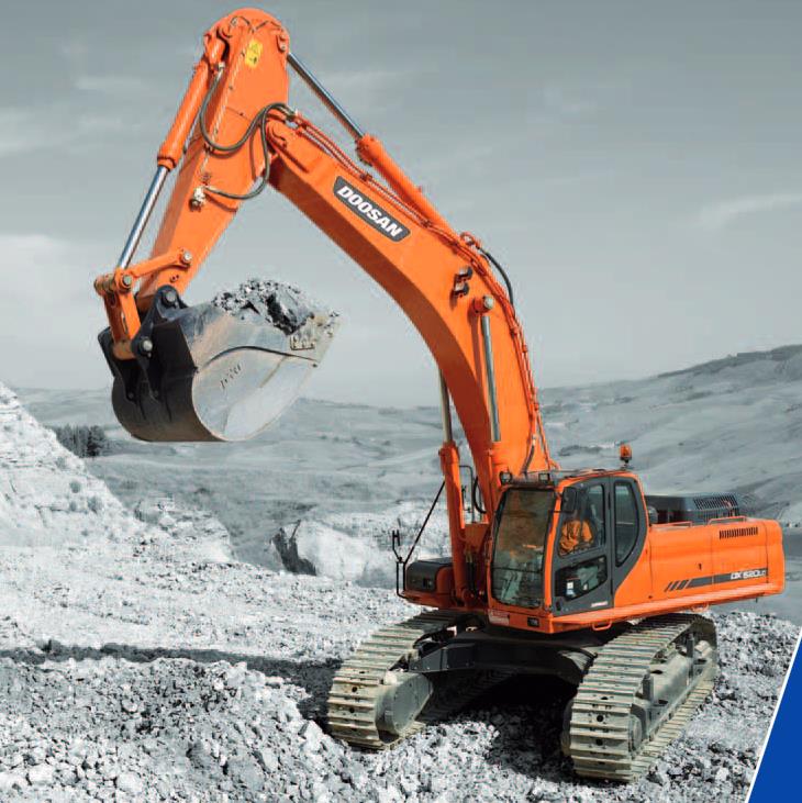 Doosan DX 520 LC excavator specs & dimensions (2008 - 2008) | Diggers ...