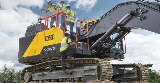 Volvo EC350EL Hybrid excavator specs & dimensions (2021 - 2025 ...