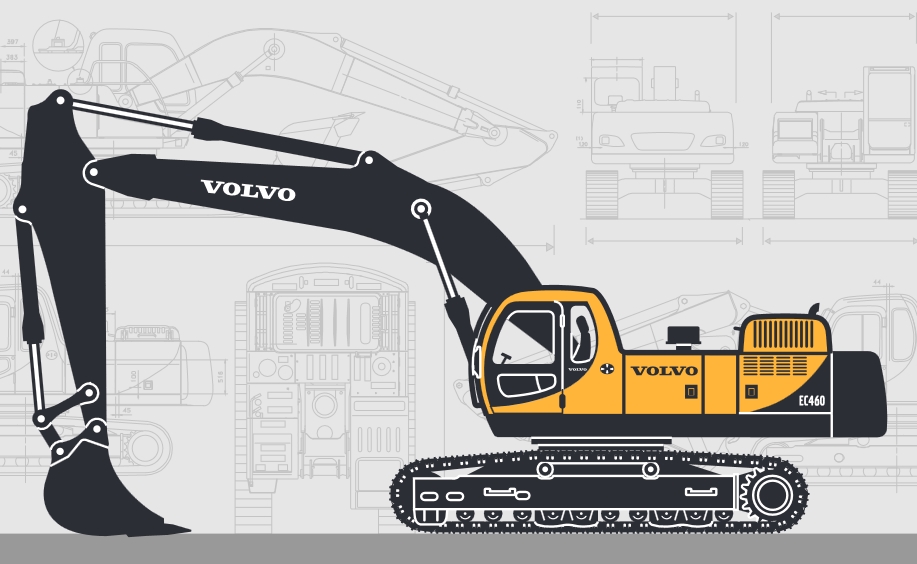 Volvo EC460 excavator specs & dimensions (2000 - 2001) | Diggers ...