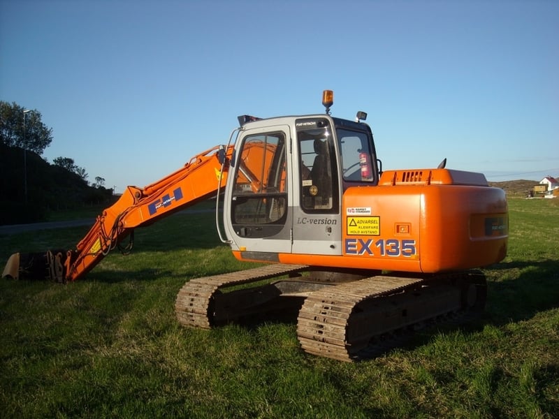 Fiat-Hitachi EX 135 excavator specs & dimensions (1998 - 2002 ...