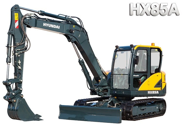 Hyundai HX85A excavator specs & dimensions (2020 - 2025) | Diggers ...