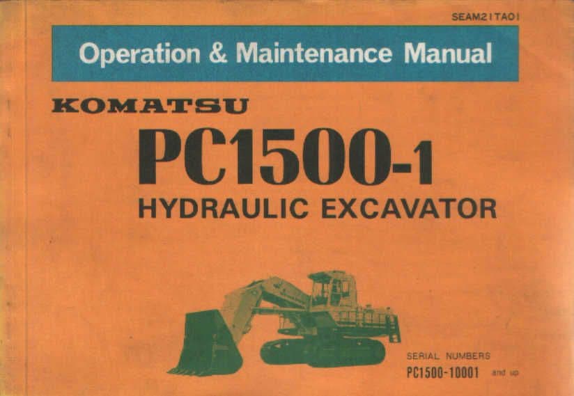 Komatsu PC1500-1 excavator specs & dimensions (1984 - 1991) | Diggers ...