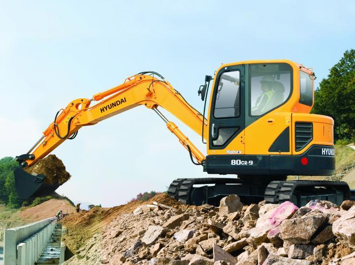 Hyundai R 80 CR-9 excavator specs & dimensions (2011 - 2015) | Diggers ...