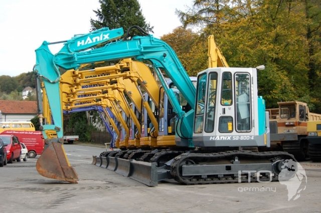 Hanix S&B 800 excavator specs & dimensions (1991 - 1993) | Diggers ...