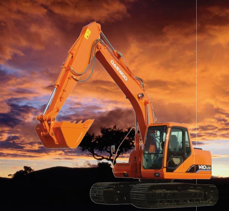 Doosan Solar 140 LC-V excavator specs & dimensions (2004 - 2008 ...