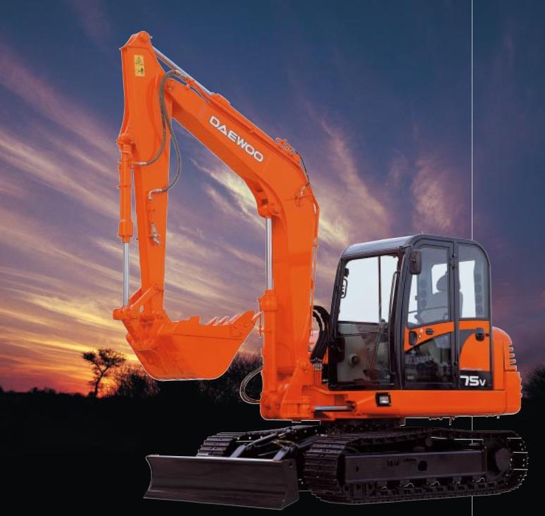 Doosan Solar 75 V excavator specs & dimensions (2003 - 2008) | Diggers ...