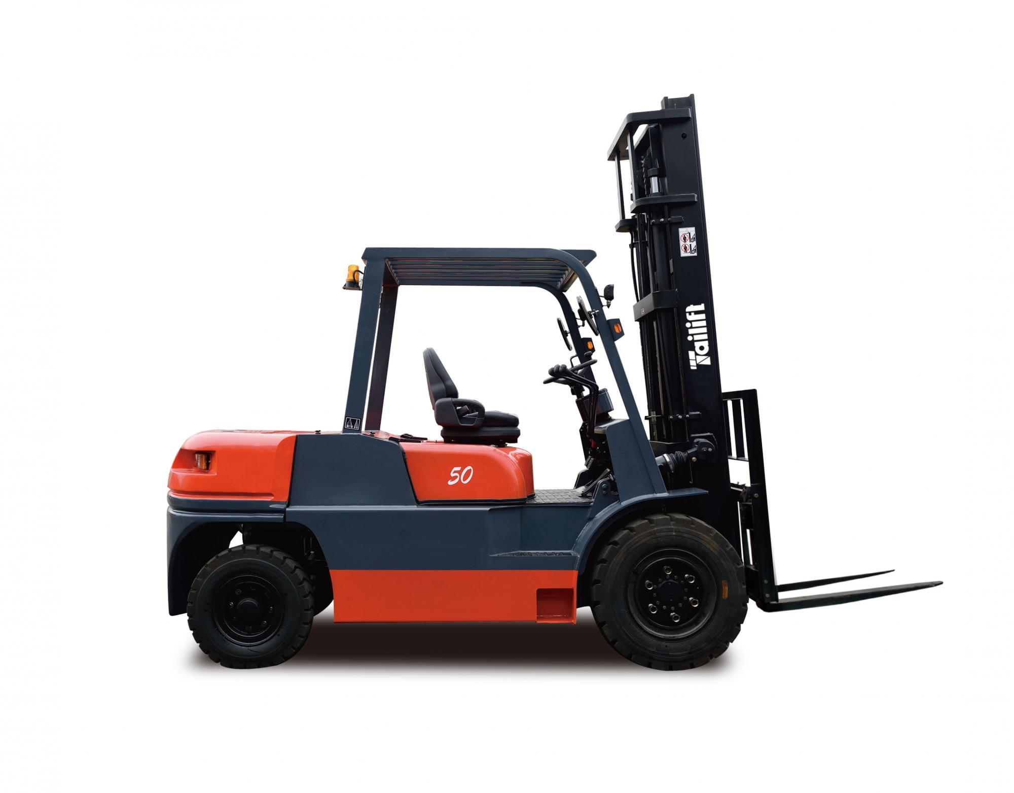 Tailift 7 L-FD 50 diesel forklift specs & dimensions (1998 - 2001 ...
