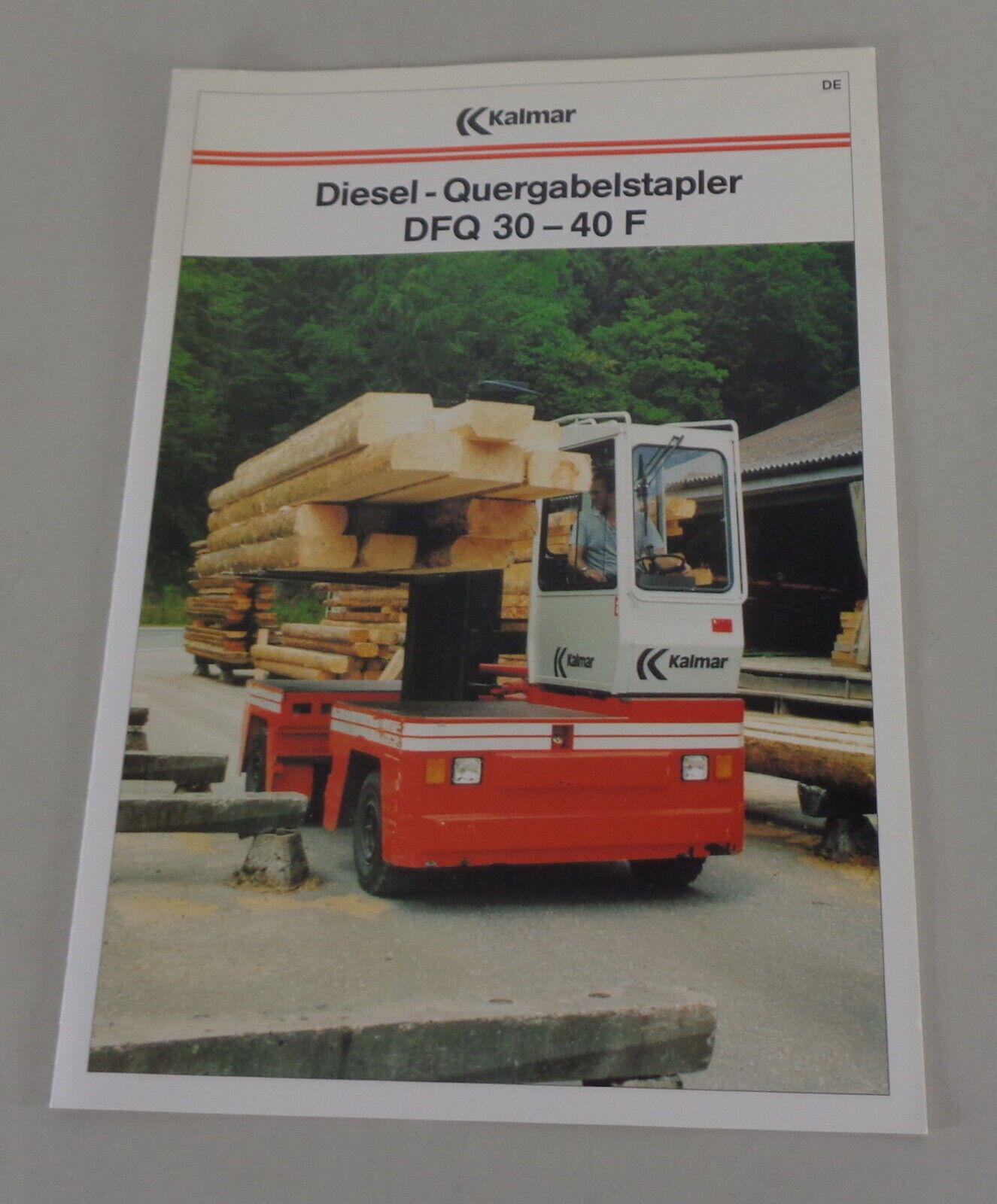 Kalmar DFQ 40/14/40 F diesel 4 way forklift specs & dimensions (1996 ...