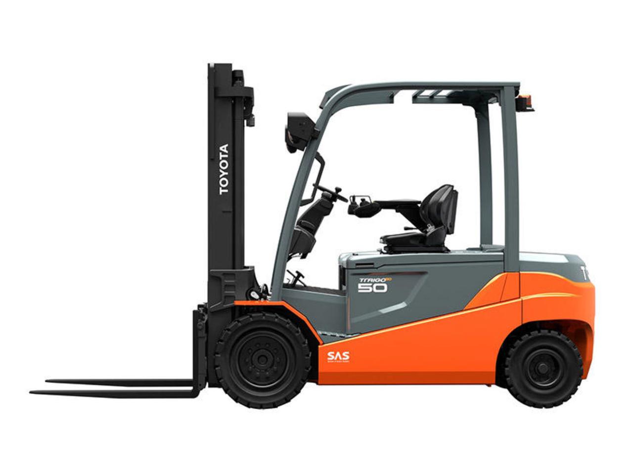 Toyota 8FBM50T electric forklift specs & dimensions (2019 - 2025 ...