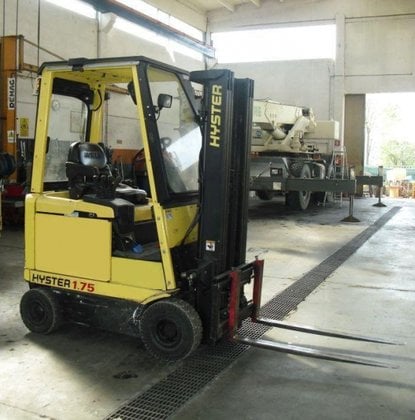 Hyster E 1.75 XM electric forklift specs & dimensions (1999 - 2011 ...