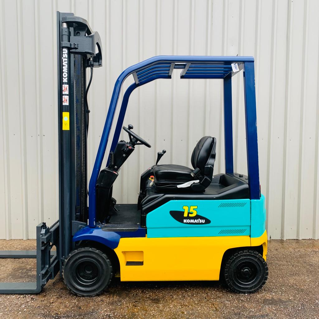 Komatsu FB 15 MJ 2 E electric forklift specs & dimensions (1996 - 2001 ...