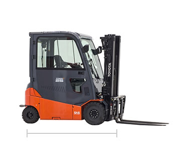 Toyota 8 FBMT 40 electric forklift specs & dimensions (2014 - 2025 ...