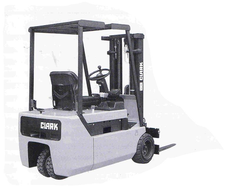 Clark CTM 12 S electric forklift specs & dimensions (1996 - 2003 ...