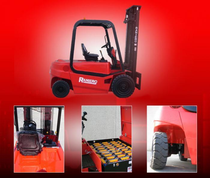 Raniero RH 40/80 AC electric forklift specs & dimensions (2003 - 2014 ...