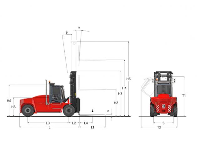 Kalmar DCG 120-12 diesel forklift specs & dimensions (2012 - 2018 ...