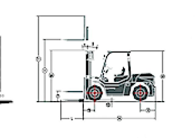 Maximal FD 100 T-MWF3 diesel forklift specs & dimensions (2010 - 2016 ...